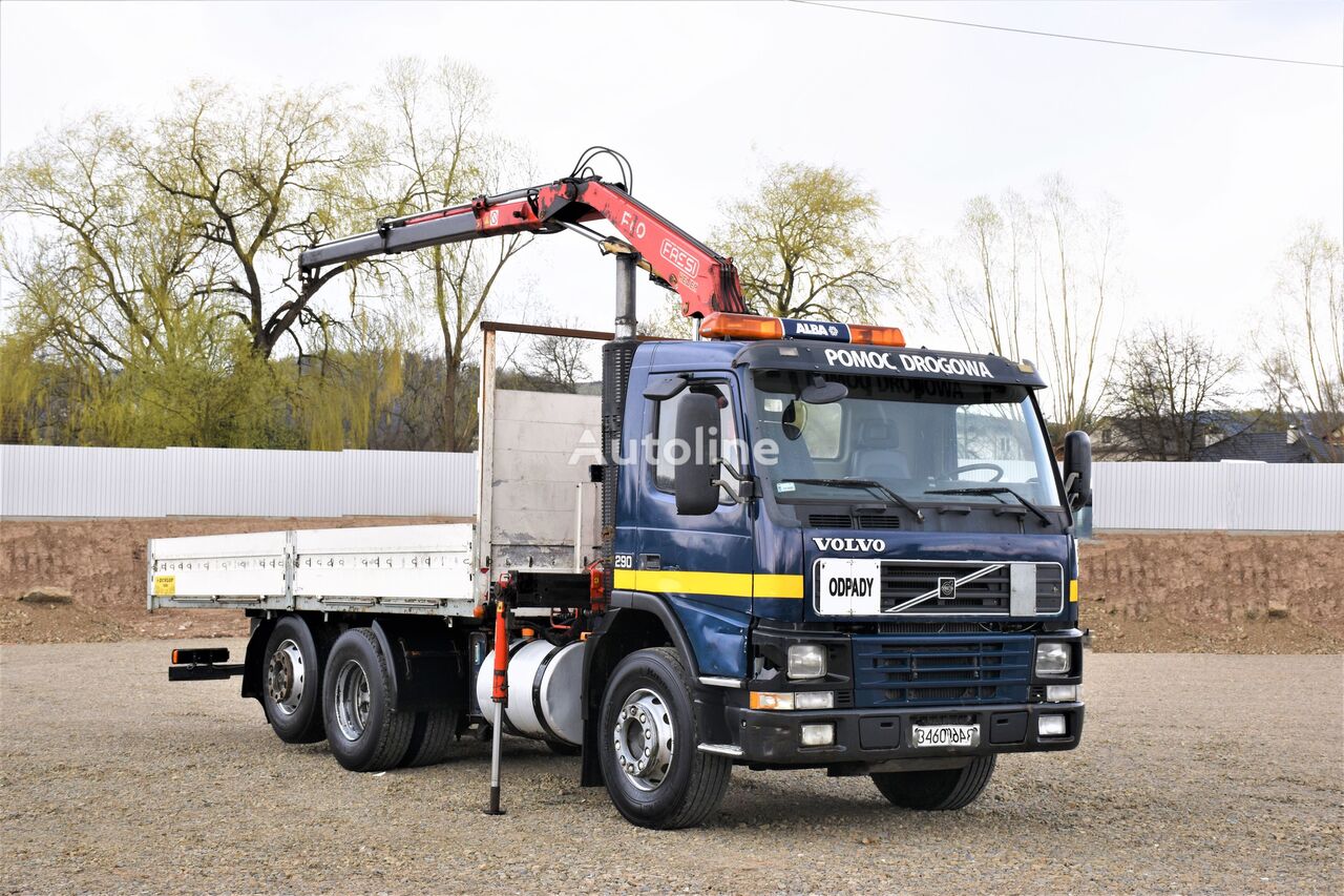 Venta de VOLVO FM7 290 Pritsche 6,10m + FASSI F80.A22 ! camión caja ...